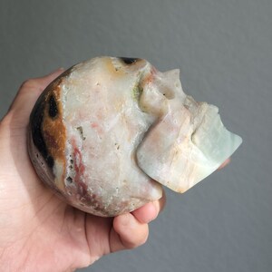 Caribbean Calcite Skull • 4" Crystal Skull Carving • Alter Crystal ...