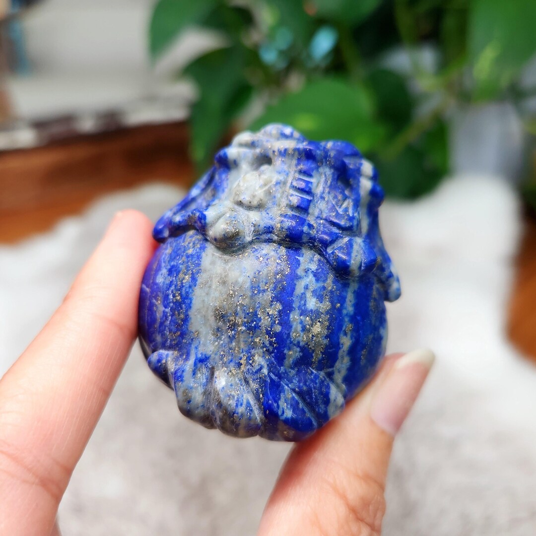 Lapis Lazuli Dragon Turtle • Abundance Dragon Turtle Crystal Carving ...