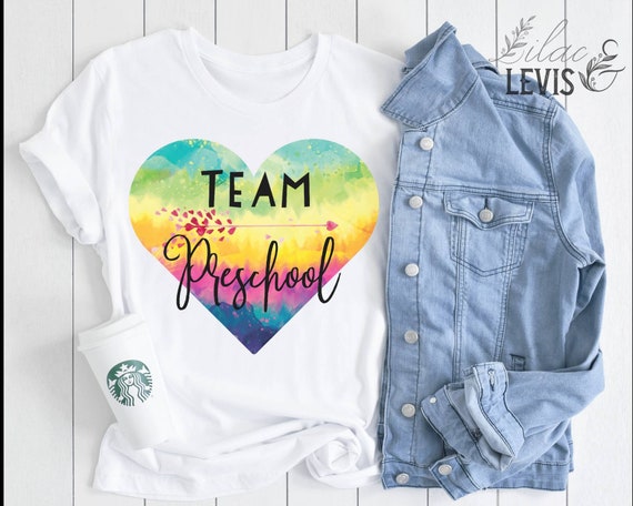 Team Preschool / Pre-k Preschool Teacher Tee / Teacher T-shirt - Etsy