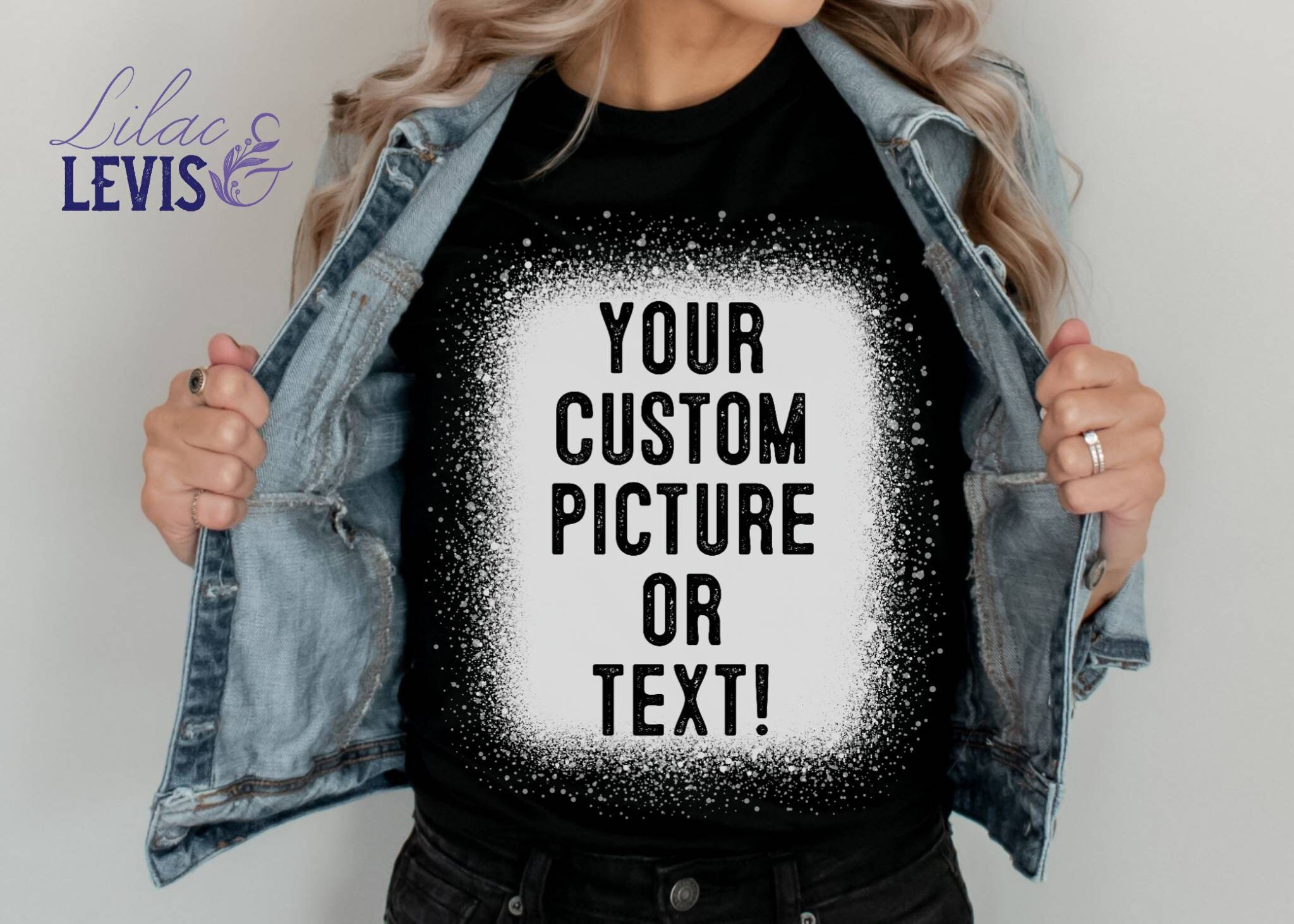 Custom Bleach Shirt Make Your Own Shirt Create Your Own - Etsy