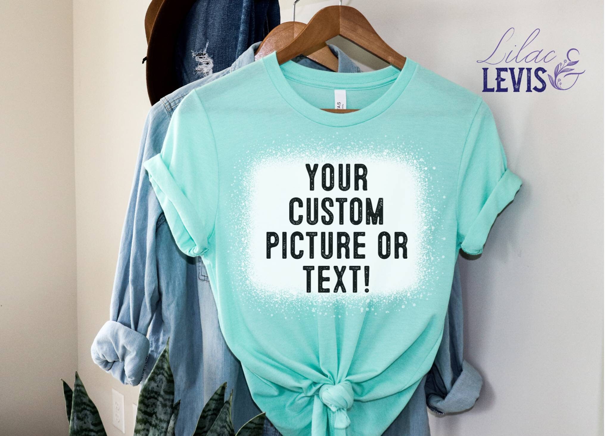 Custom Bleach Shirt Make Your Own Shirt Create Your Own - Etsy