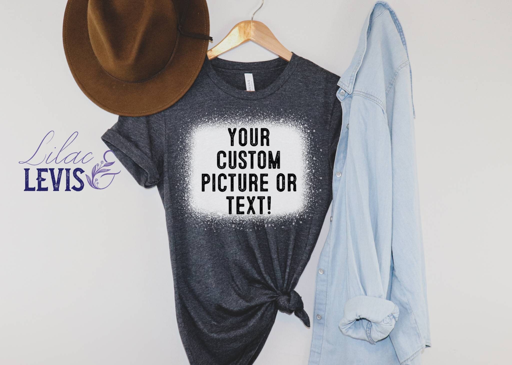 Custom Bleach Shirt Make Your Own Shirt Create Your Own - Etsy