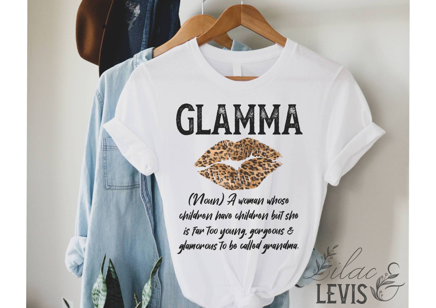 Glam-Ma Description Shirt Glamma Like a Normal Grandma Shirt | Etsy