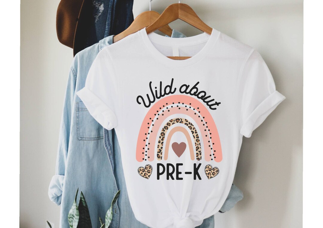 Preschool Pre-K Teacher Shirt, Wild About Preschool, Hello Preschool ...