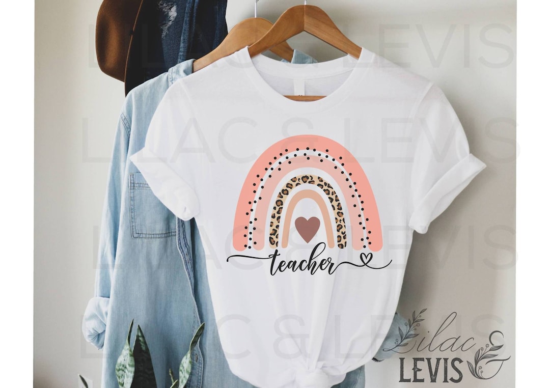 Teacher Shirt, Teach Love Inspire Leopard Shirt, Teacher Leopard Shirt ...