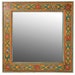Hand Painted Wooden Square Wall Mirror - Etsy