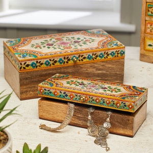 Zaha Hand Painted Trinket Box - Etsy