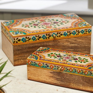 Zaha Hand Painted Trinket Box - Etsy