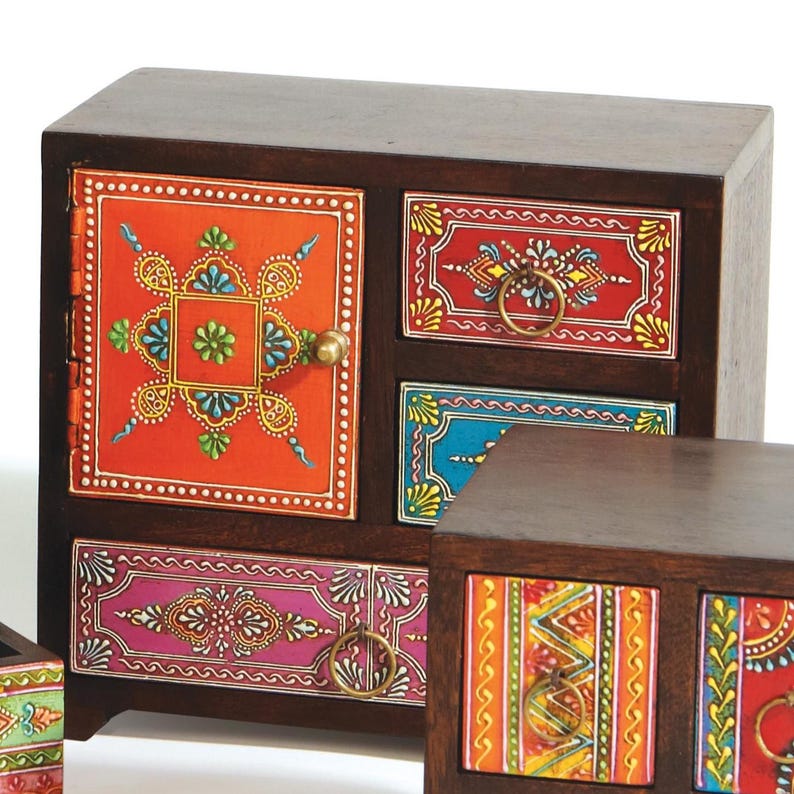 Zaha Hand Painted Trinket Box - Etsy