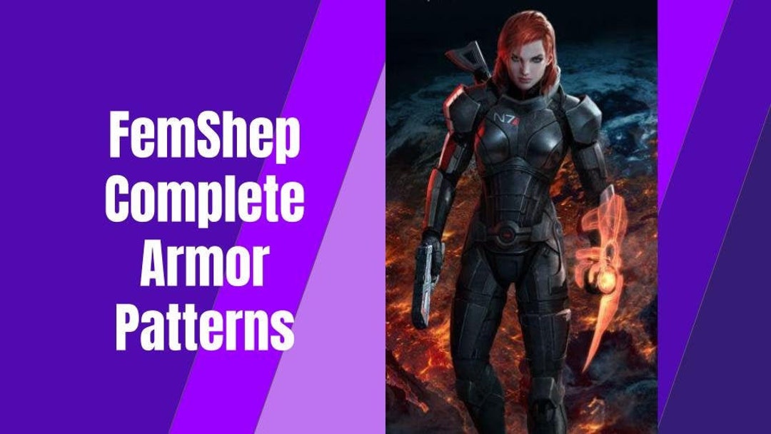 Mass Effect 3 Female Commander Shepard Armor Patterns - Etsy