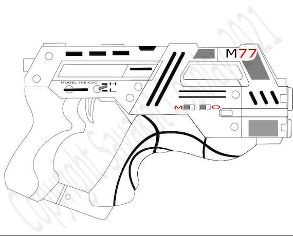 2D Blueprint for M77 Paladin | Etsy