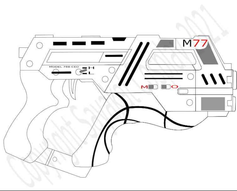2D Blueprint for M77 Paladin - Etsy