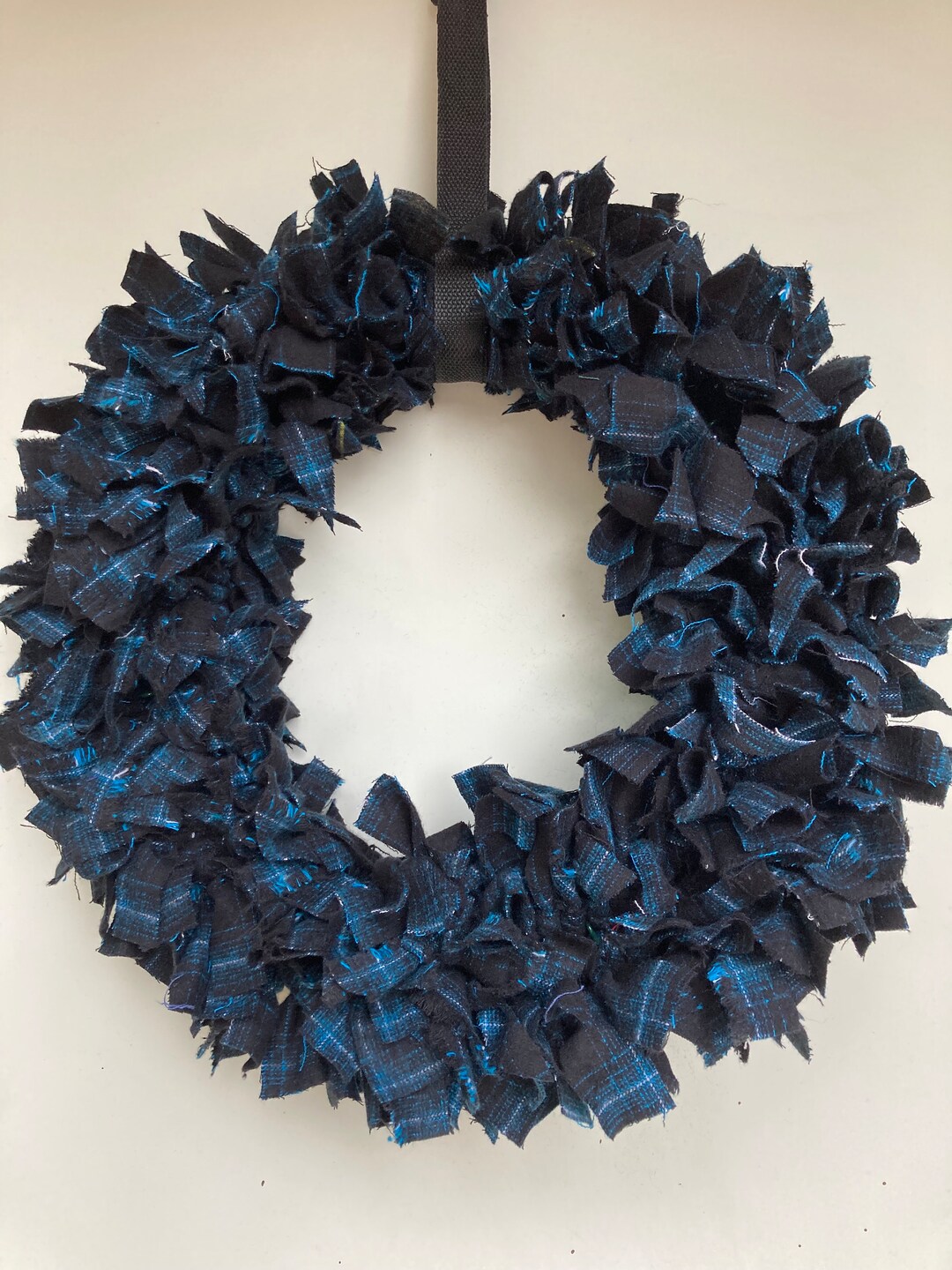 Halloween Wreath Made With Upcycled Flannel - Etsy