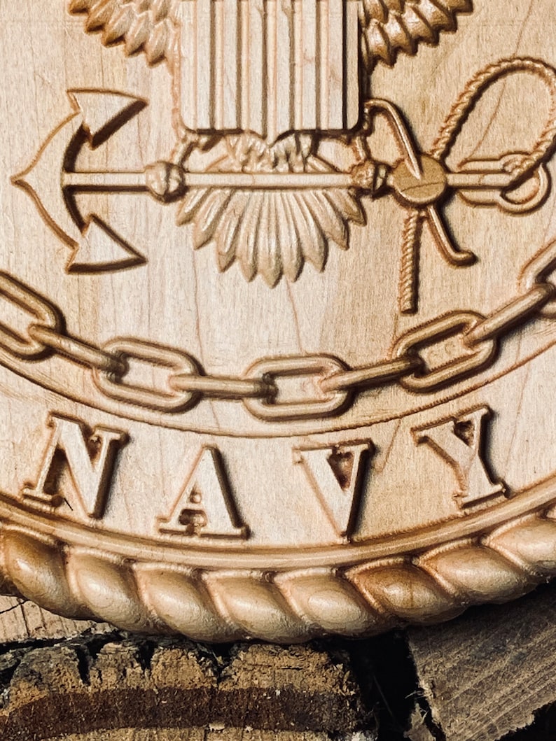 Custom Navy Gifts, Carved United States Navy Seal (logo) Wall Art, US ...