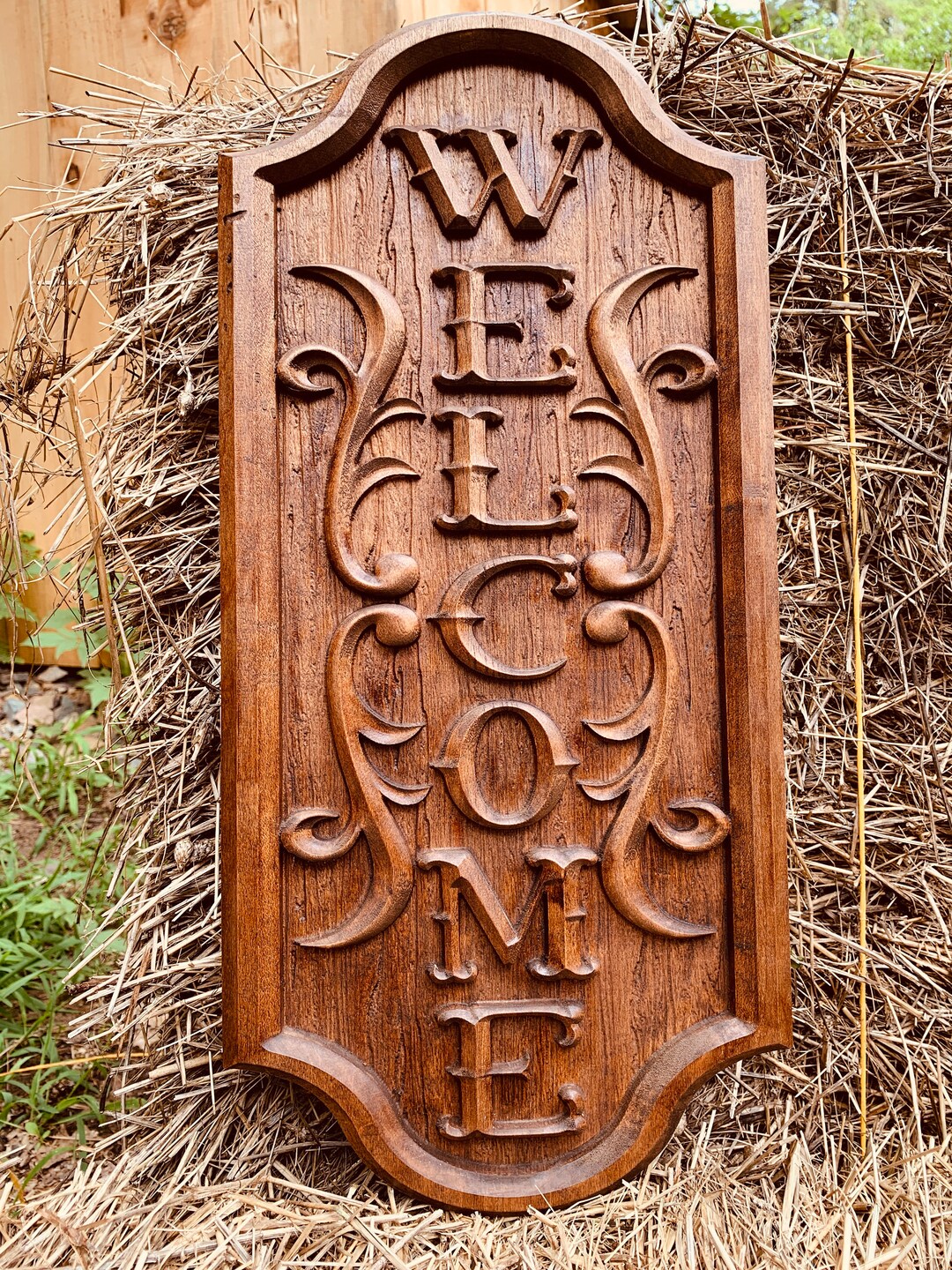 Western-style “welcome” Wood Sign - Rustic Home Decor - Etsy
