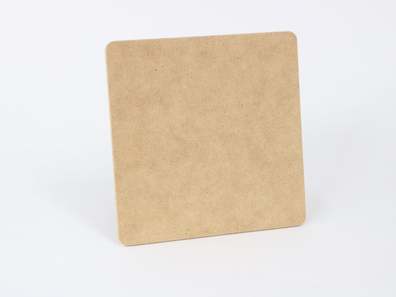 Square Shape With Rounded Corners MDF Large Small Unfinished | Etsy