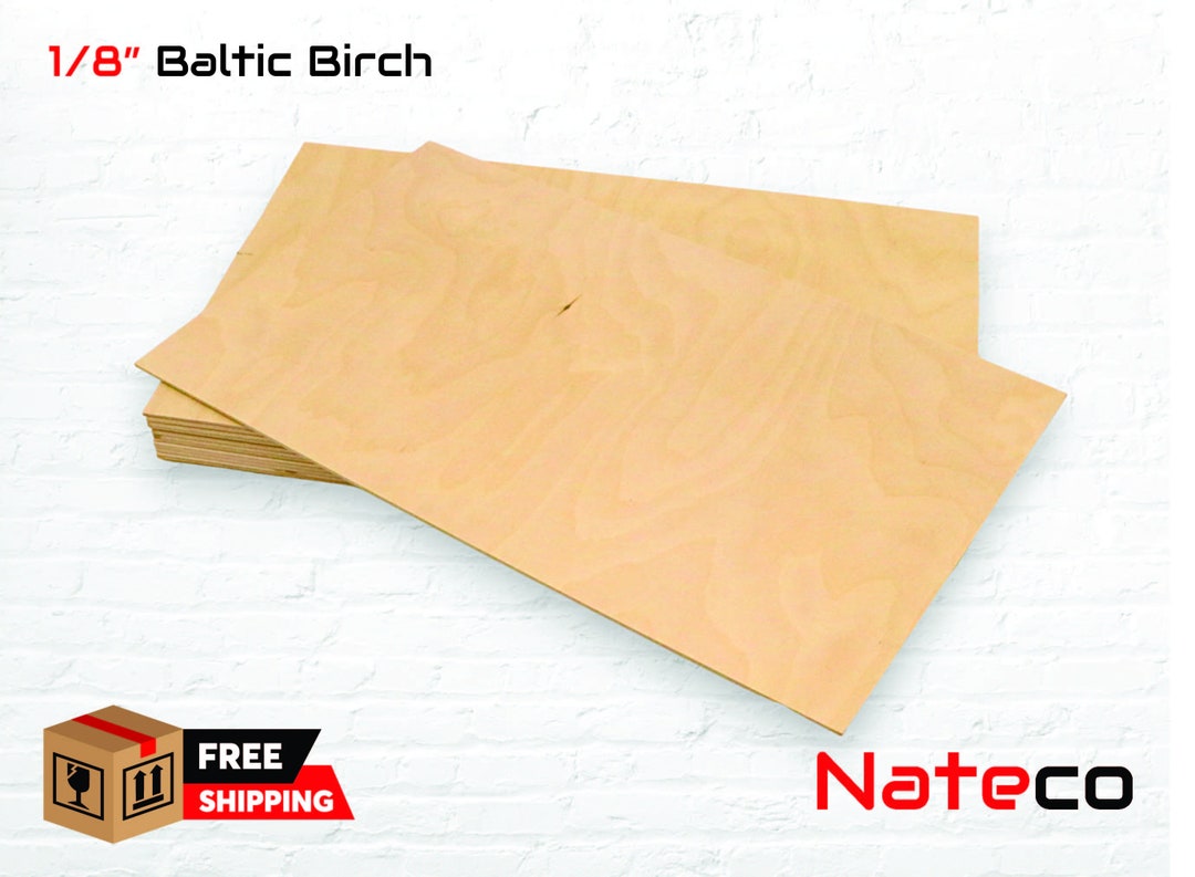 1/8" Baltic Birch Sheets 3mm Glowforge Laser Material 12" X 20" - Etsy