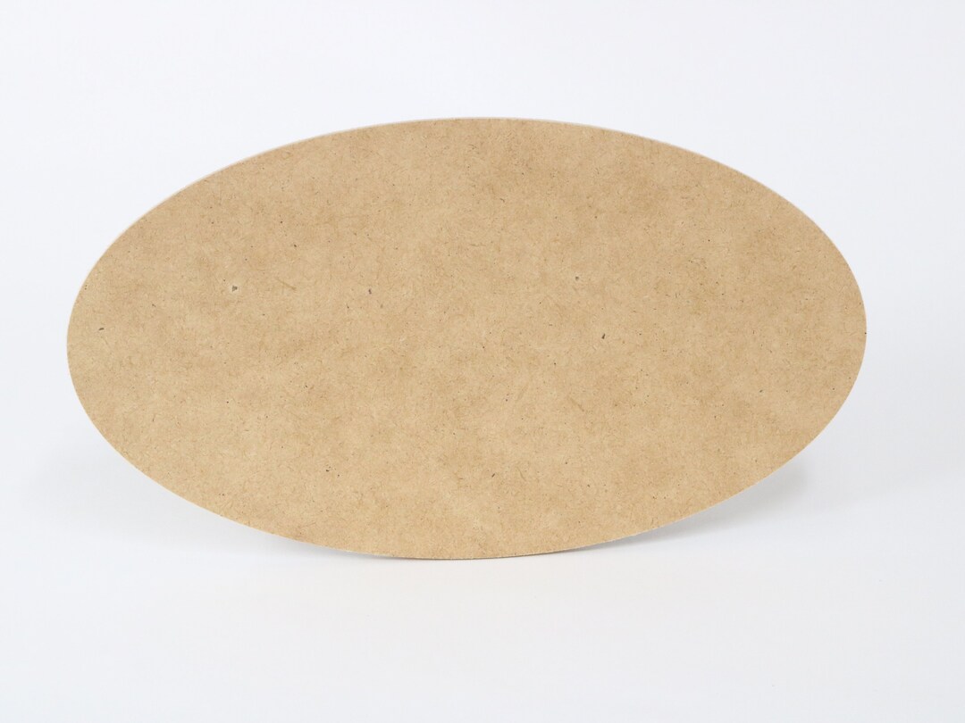 Oval Ellipse Shape MDF Large Small Unfinished Wood DIY Sign Pick Size 6 ...