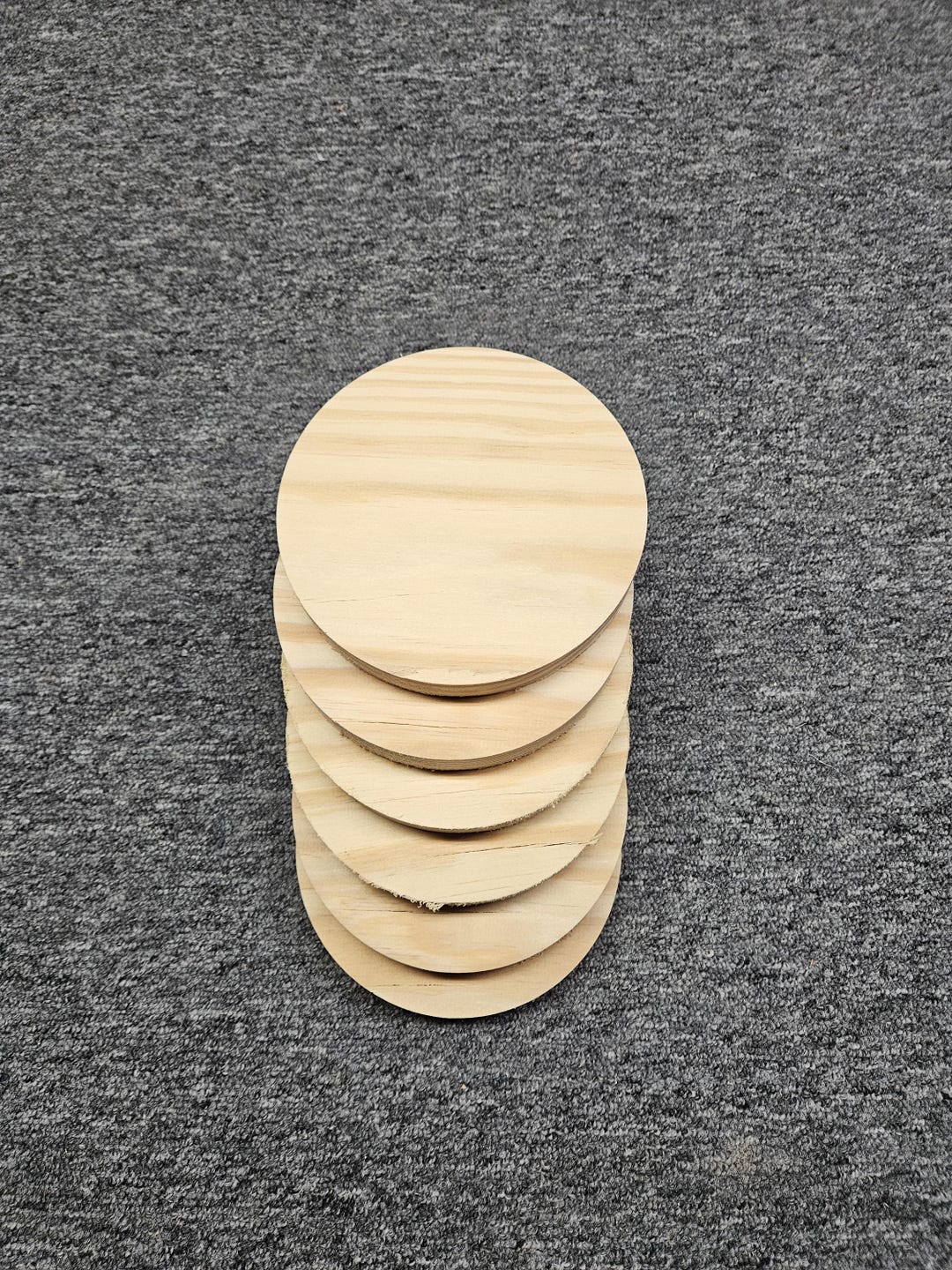 Pack of 6 - Imperfect - 6" Unsanded Circles - 3/4" Solid Pine - Etsy