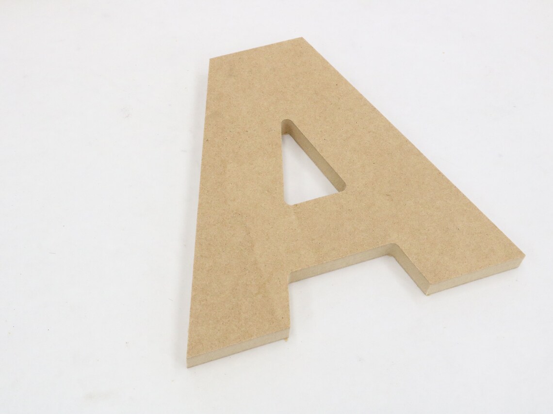 6 Wooden MDF Letters DIY Unfinished Arial Font 3 24 - Etsy