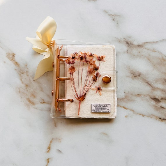 Mini Binder Mini Planner Refillable Journal With Handmade - Etsy