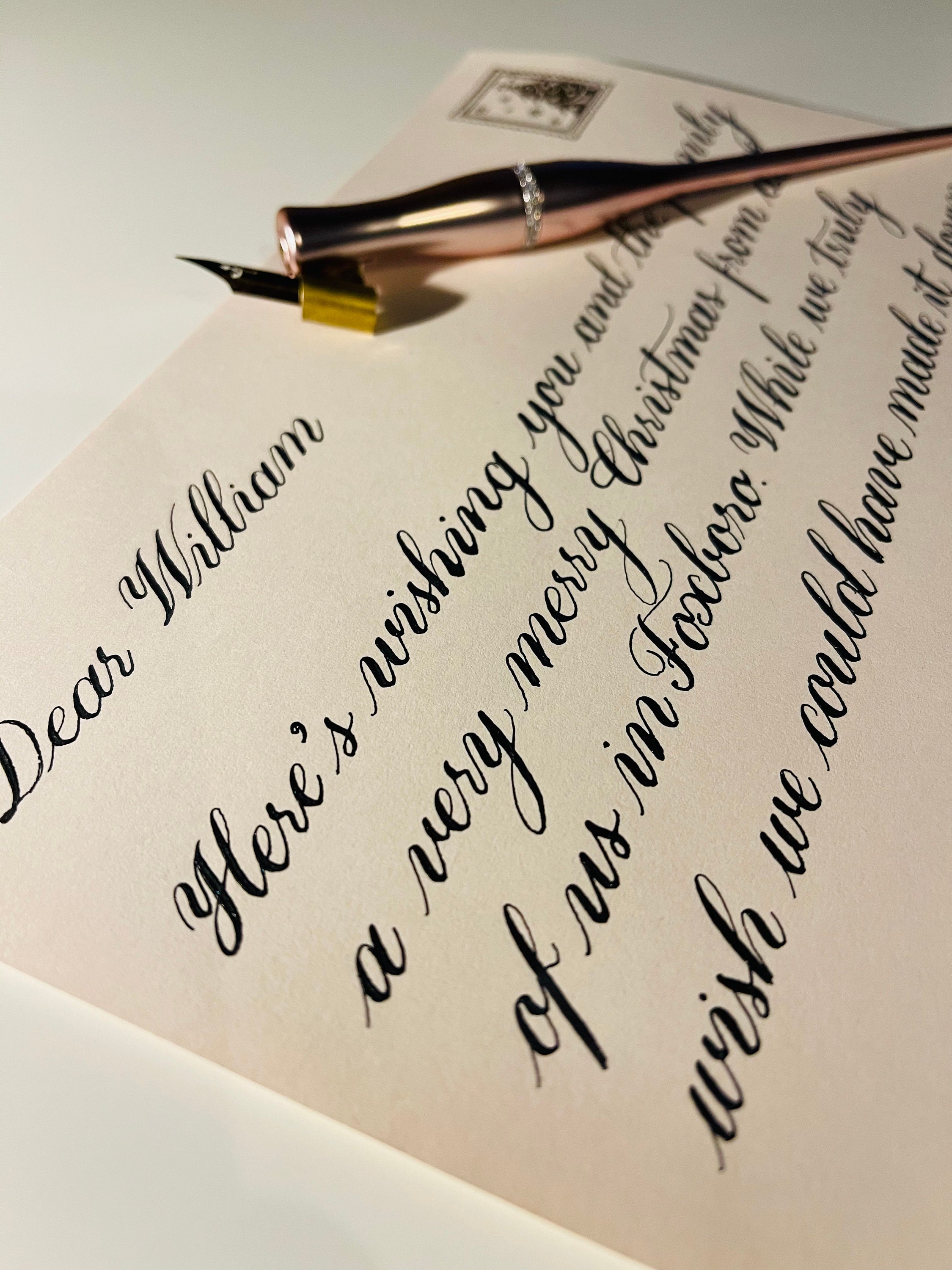 Calligraphy Letter Handwritten Letter Love Letter Love - Etsy