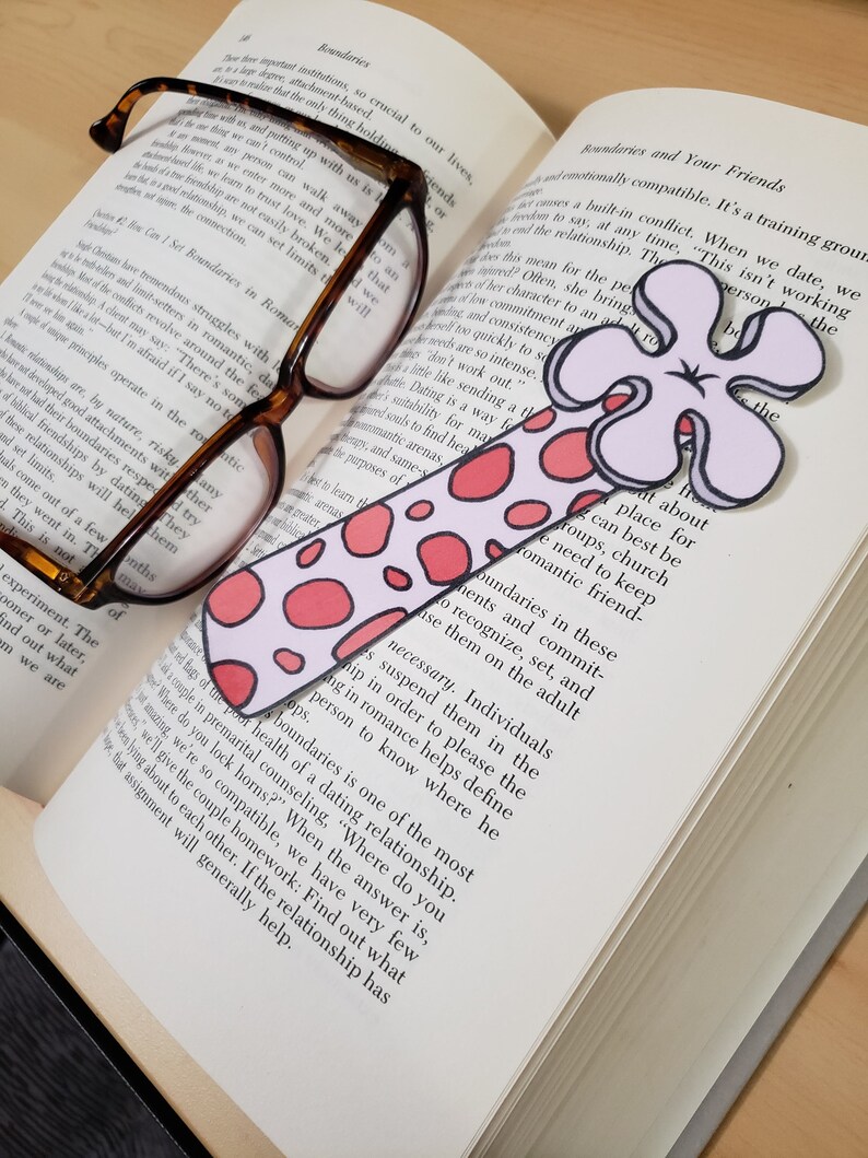 Spongebob's Bookmark Flower Bookmark From Spongebob - Etsy