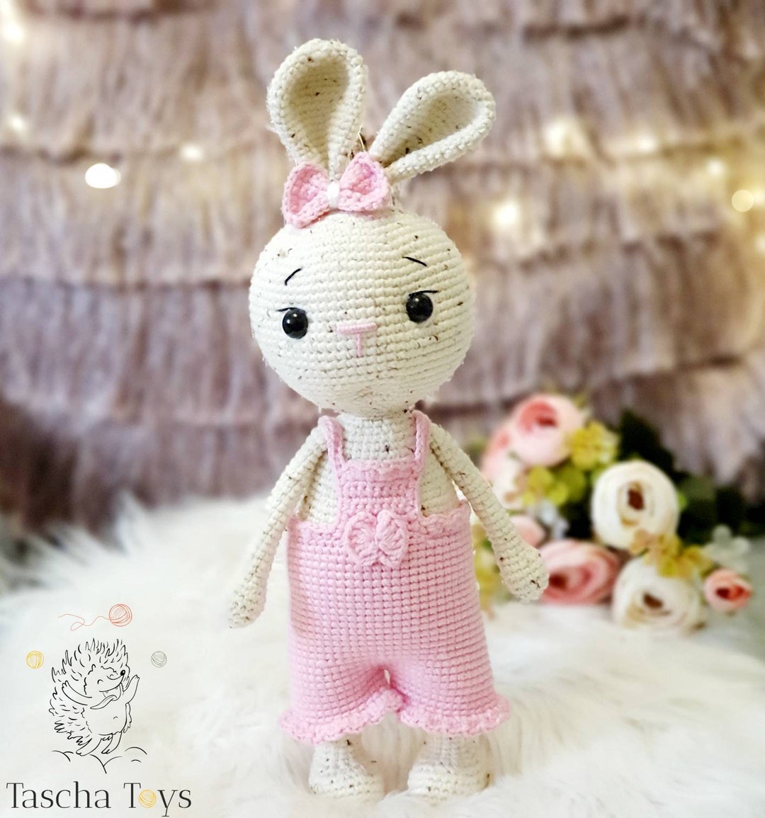 Bunny Crocheted Amigurumi, Crochet Doll Bunny Girl, Great Gift for ...