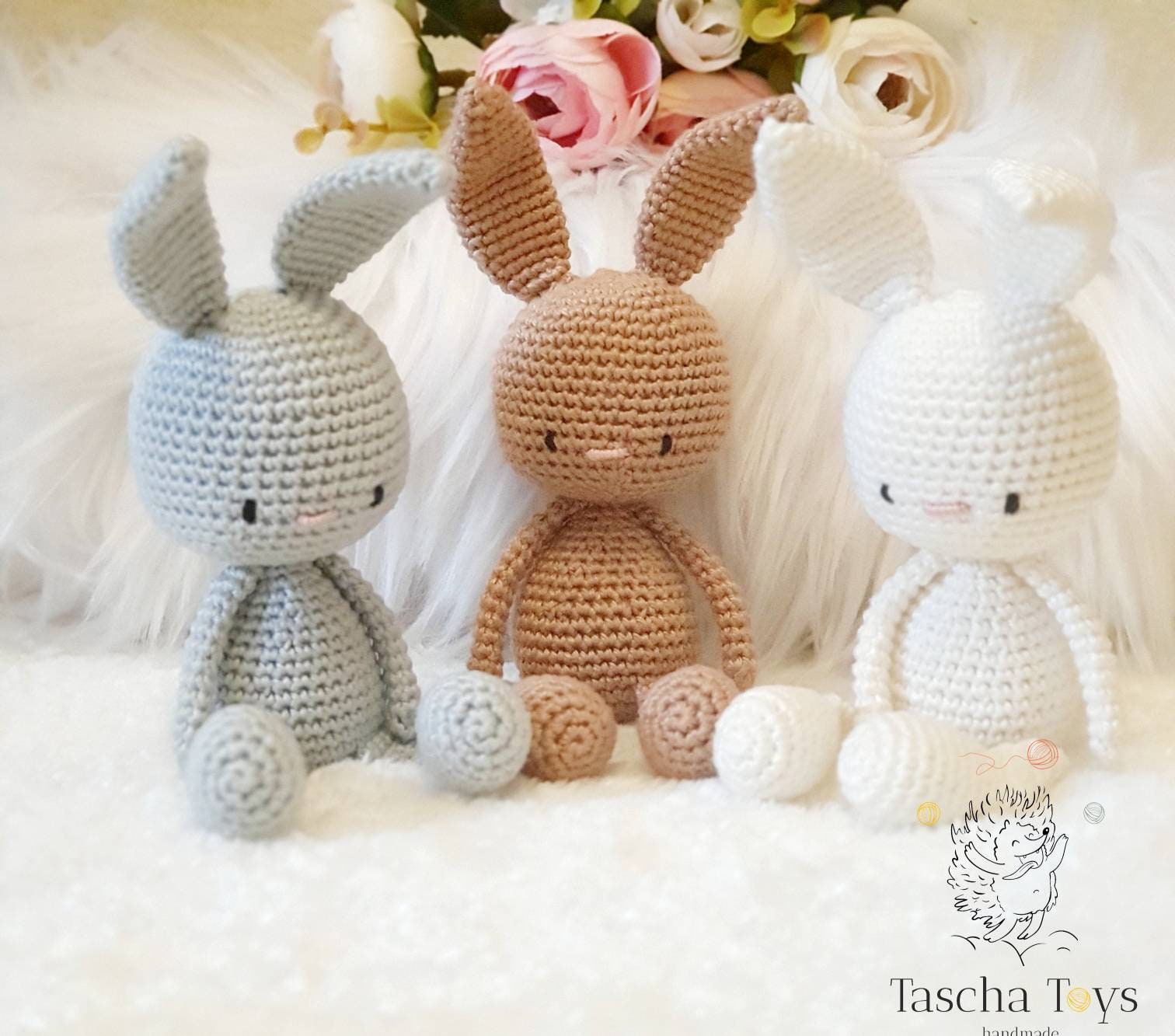 Cuddly Toy Rabbit Rabbit Toy Soft Toy Rabbit Crocheted in - Etsy UK