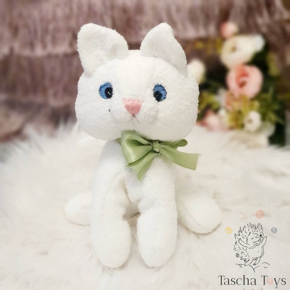 Cat Stuffed Toy to Cuddle and Fall Asleep Cuddly Cat Cuddly Toy Cat Stuffed Toy Cat Baby Cat Cuddly Cat Etsy UK