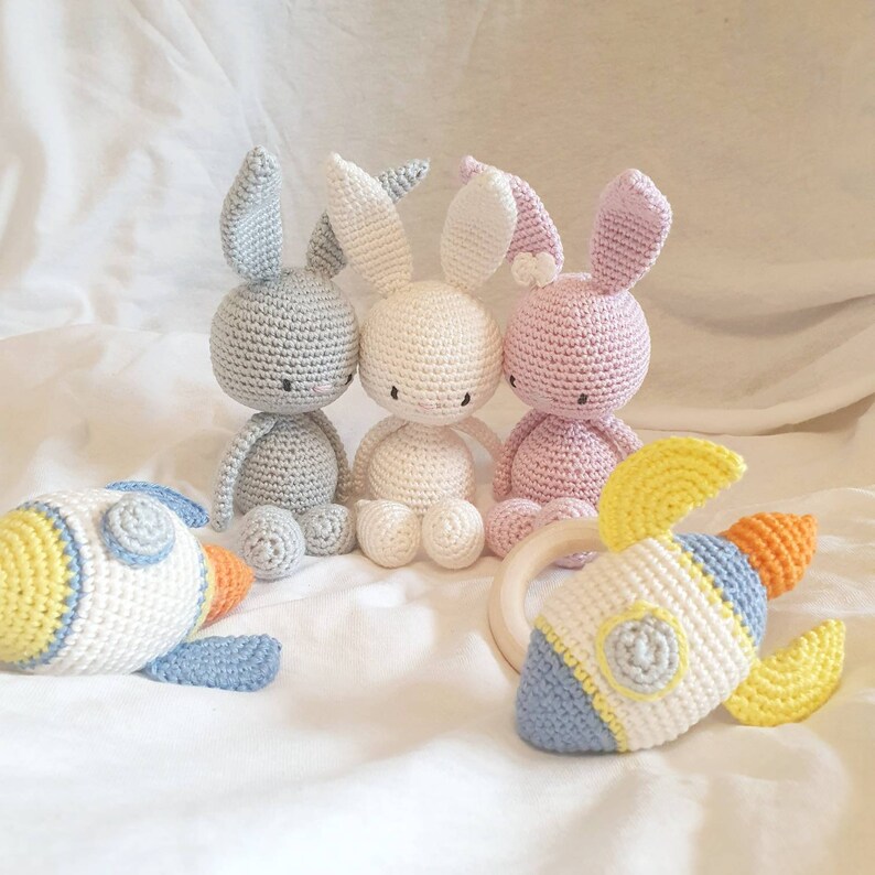 Cuddly toy rabbit rabbit toy soft toy rabbit crocheted in | Etsy