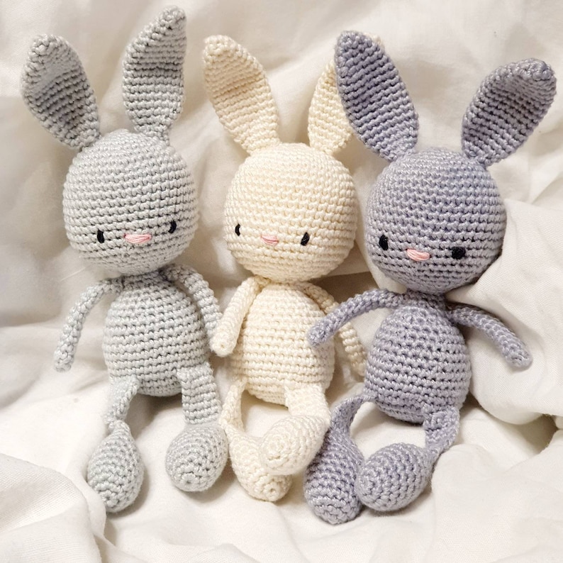 Cuddly toy rabbit rabbit toy soft toy rabbit crocheted in | Etsy