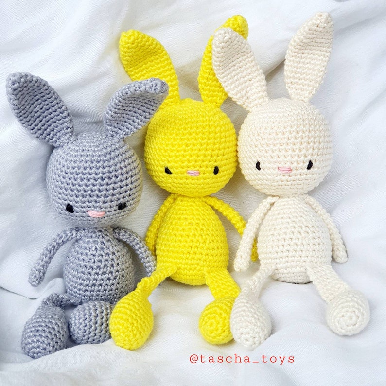 Cuddly toy rabbit rabbit toy soft toy rabbit crocheted in | Etsy