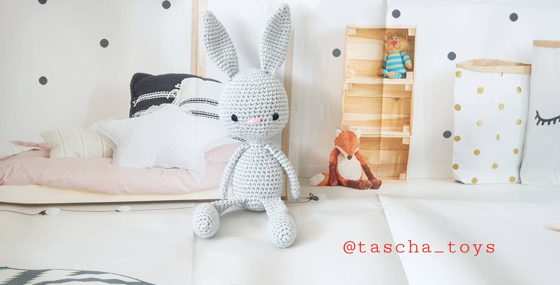 Cuddly toy rabbit rabbit toy soft toy rabbit crocheted in | Etsy