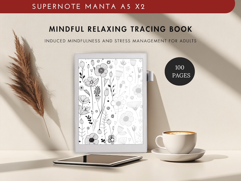 Bundle Doodle of Tracing and Coloring Book for Supernote A6x A5x ...