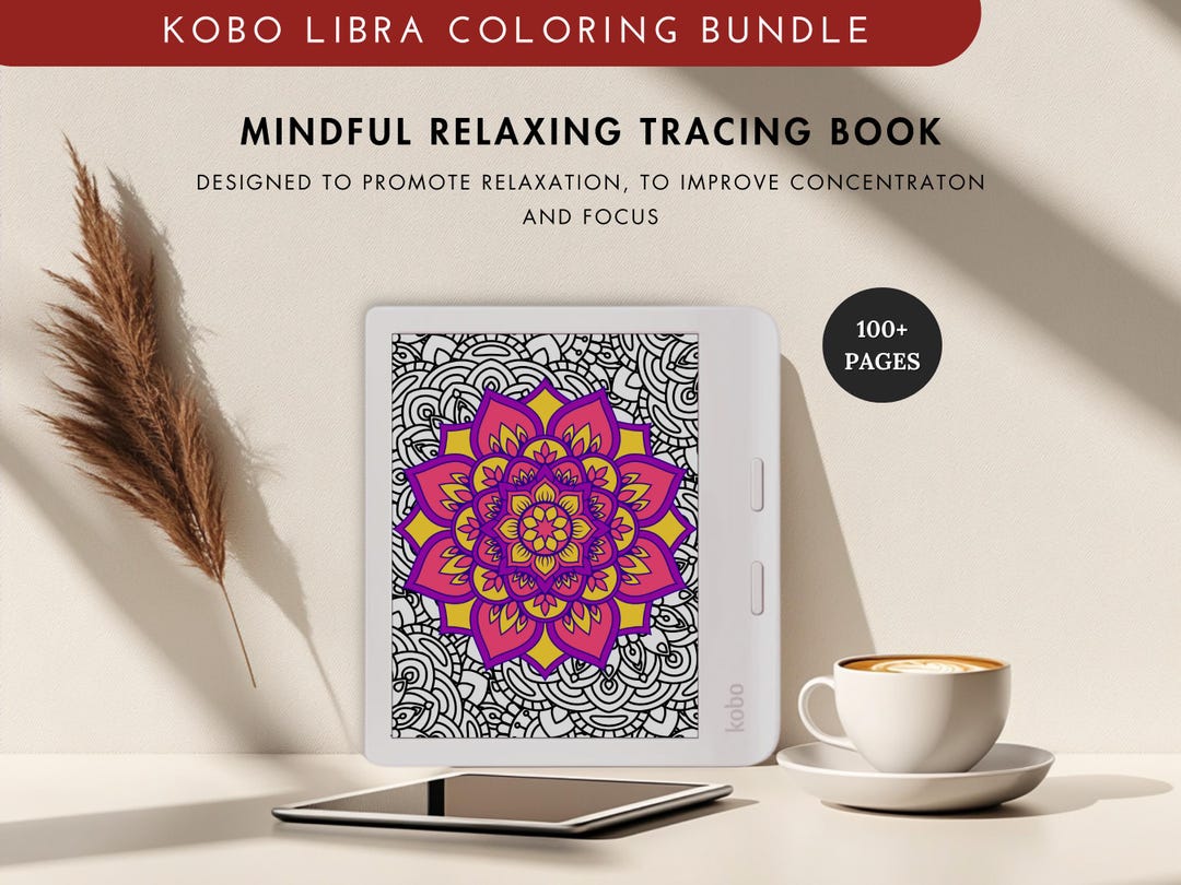 Mandala Coloring Book Bundle for Kobo Libra, Kobo Templates, Kobo ...