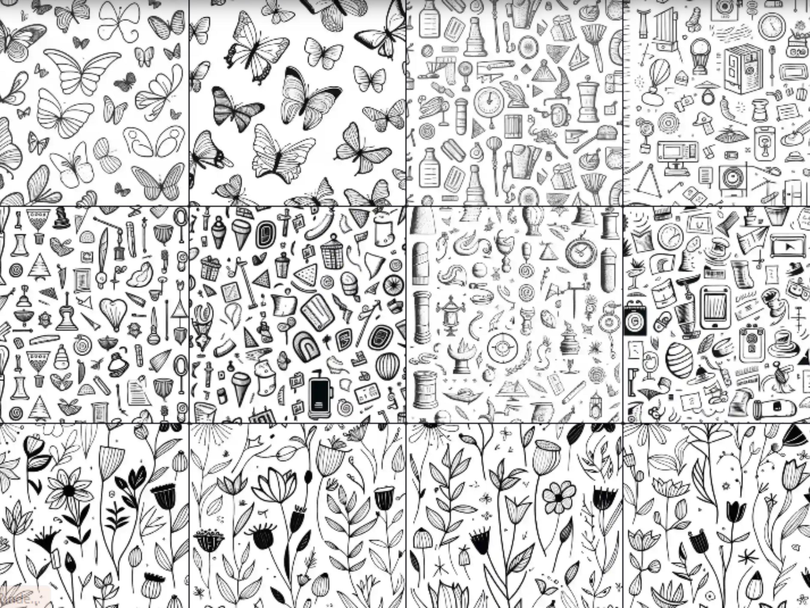 Bundle of Doodle Coloring Tracing Book for Kindle Scribe Colorsoft and ...