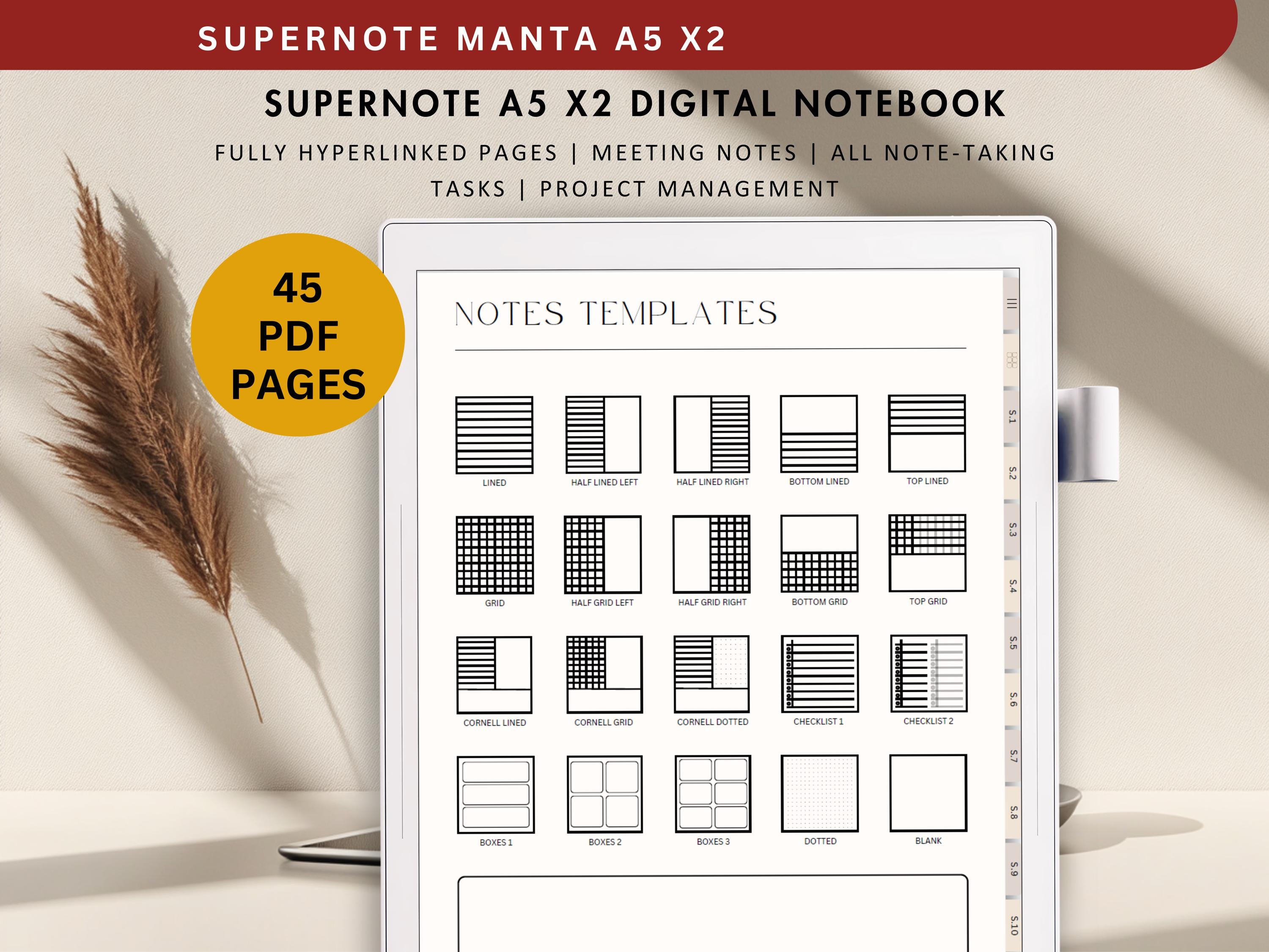 Supernote Mind Map Kit: Brain Dump Planner Templates (PDF) - Etsy