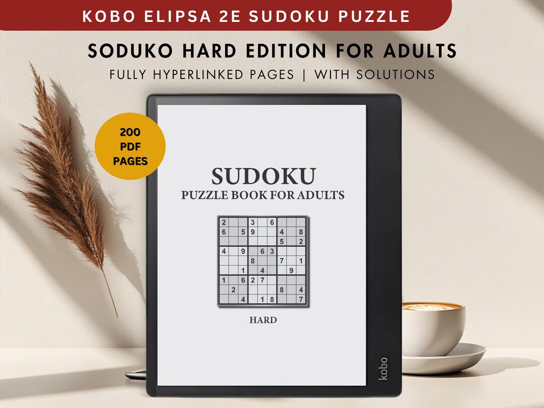 Sudoku Hard Kobo Elipsa Puzzle , Kobo Templates, Kobo Planner, Kobo ...