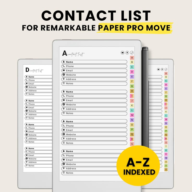 A Z Index Notebook - Etsy UK