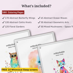 Ultimate Coloring Book Bundle for Remarkable Paper Pro | Mindfulness ...