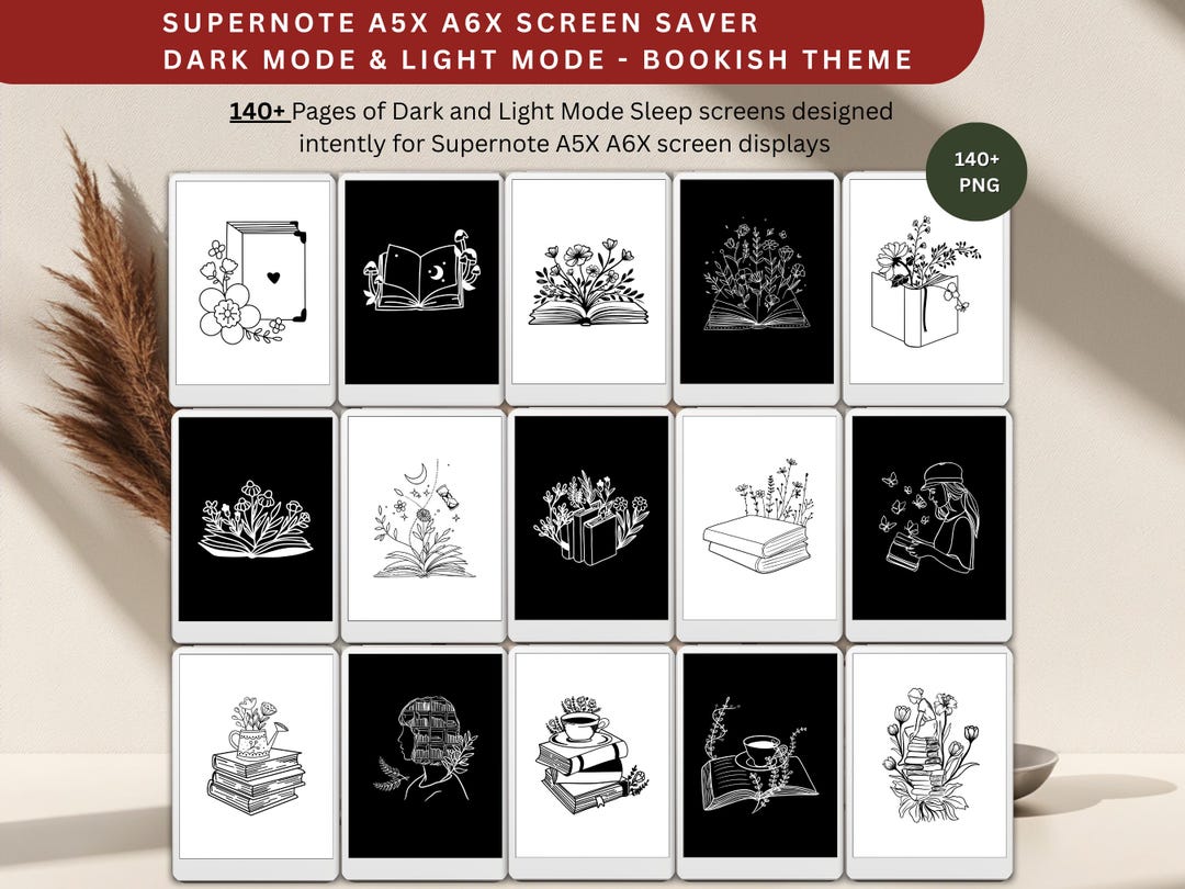 Supernote A5X A6X Dark Mode Light Mode Bildschirmschoner A6X A5x ...