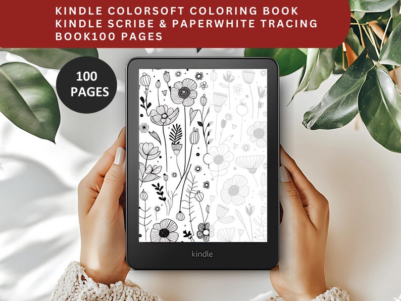 Bundle of Doodle Coloring Tracing Book for Kindle Scribe Colorsoft and ...