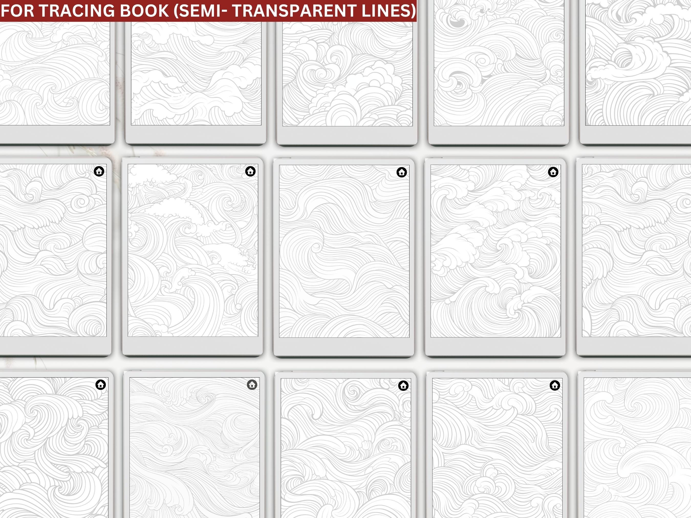 Supernote Abstract Wave Tracing Book Template (PDF) - Etsy
