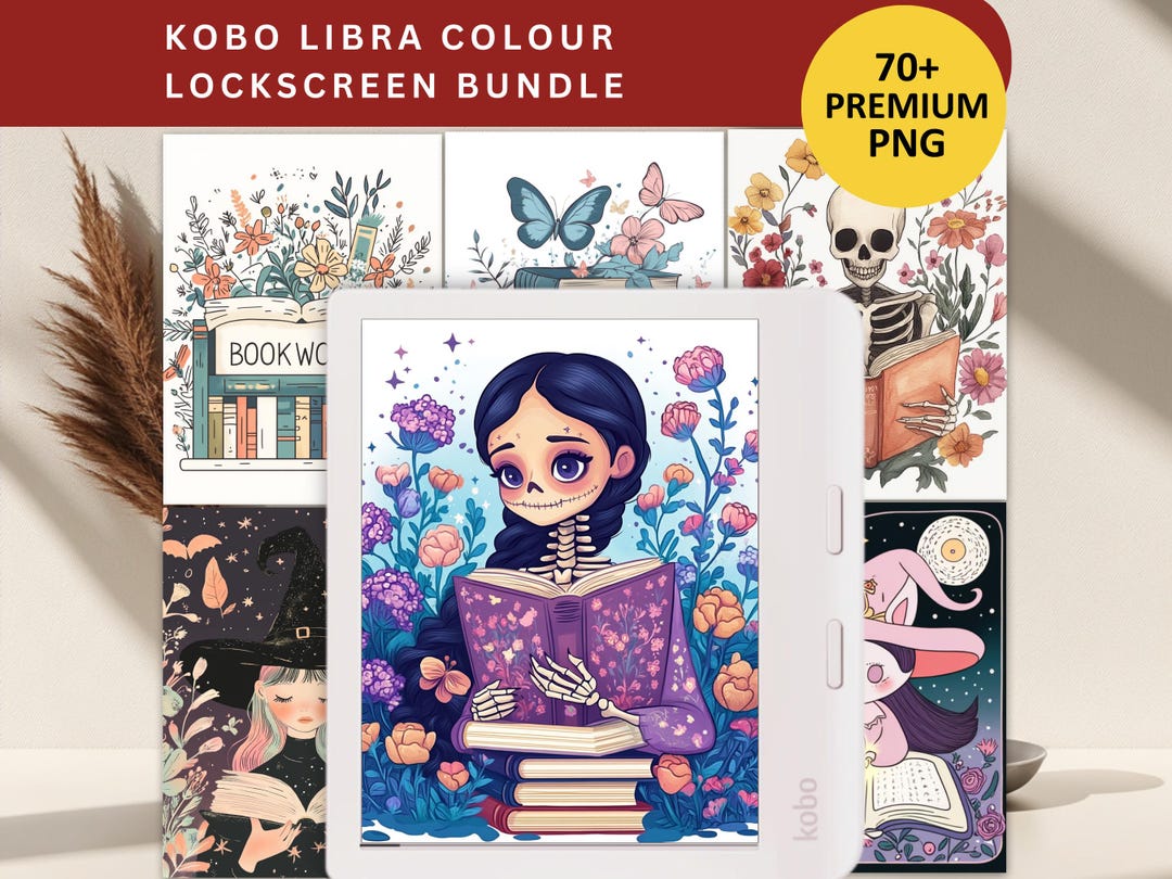 Kobo Libra Bundle Lock Screen Kobo Libra Color Templates Kobo Libra ...