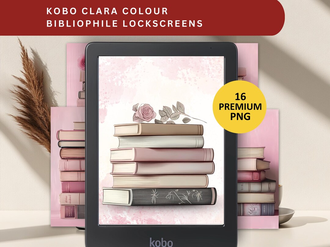 Kobo Clara Coquette Book Lockscreens, Kobo Templates, Kobo Sleep Screen ...