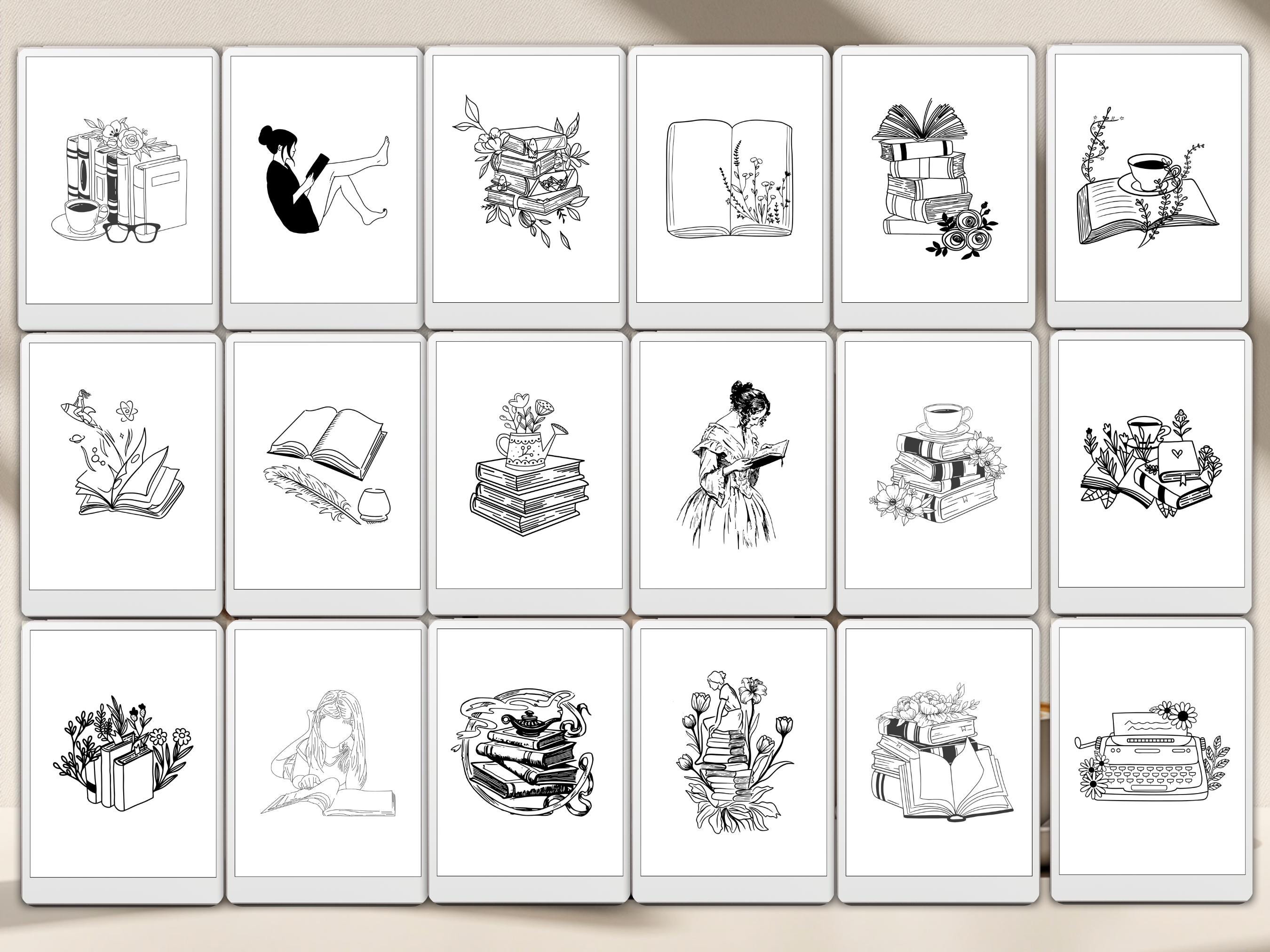Supernote A5X A6X Bookish Screen Saver: Dark & Light Mode (PNG Digital ...
