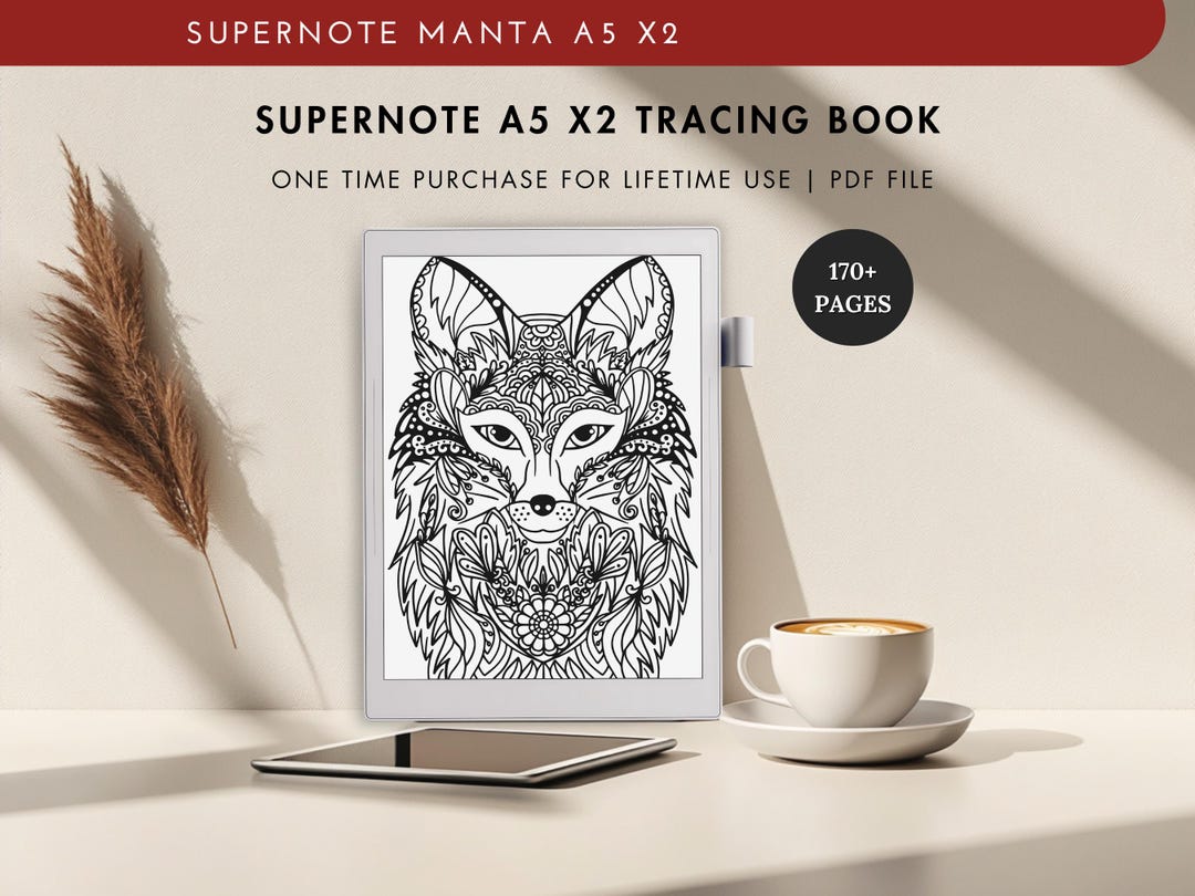 Supernote A5 X2 Tracing Book Bundle, Supernote Templates, Supernote ...