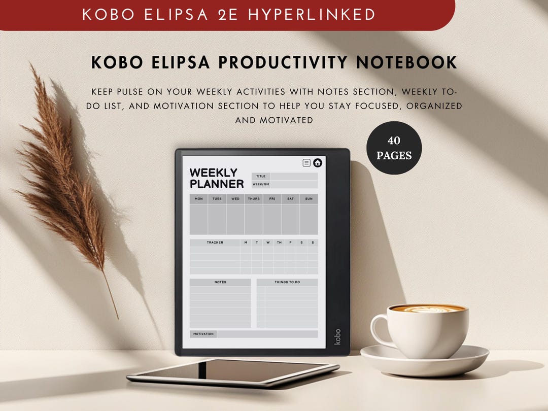 Productivity Bundle Kobo Elipsa 2E Planner, Kobo Templates, Kobo ...