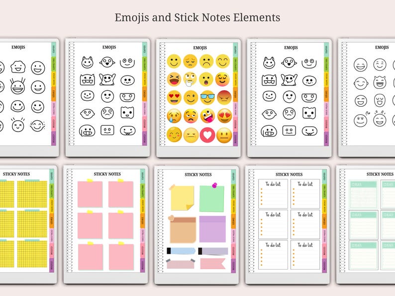 TRACE Shapes and Diagrams for Remarkable Paper Pro Device, Digital ...